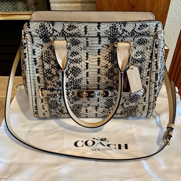 Coach | Bags | Snakeskin Coach Handbag | Poshmark